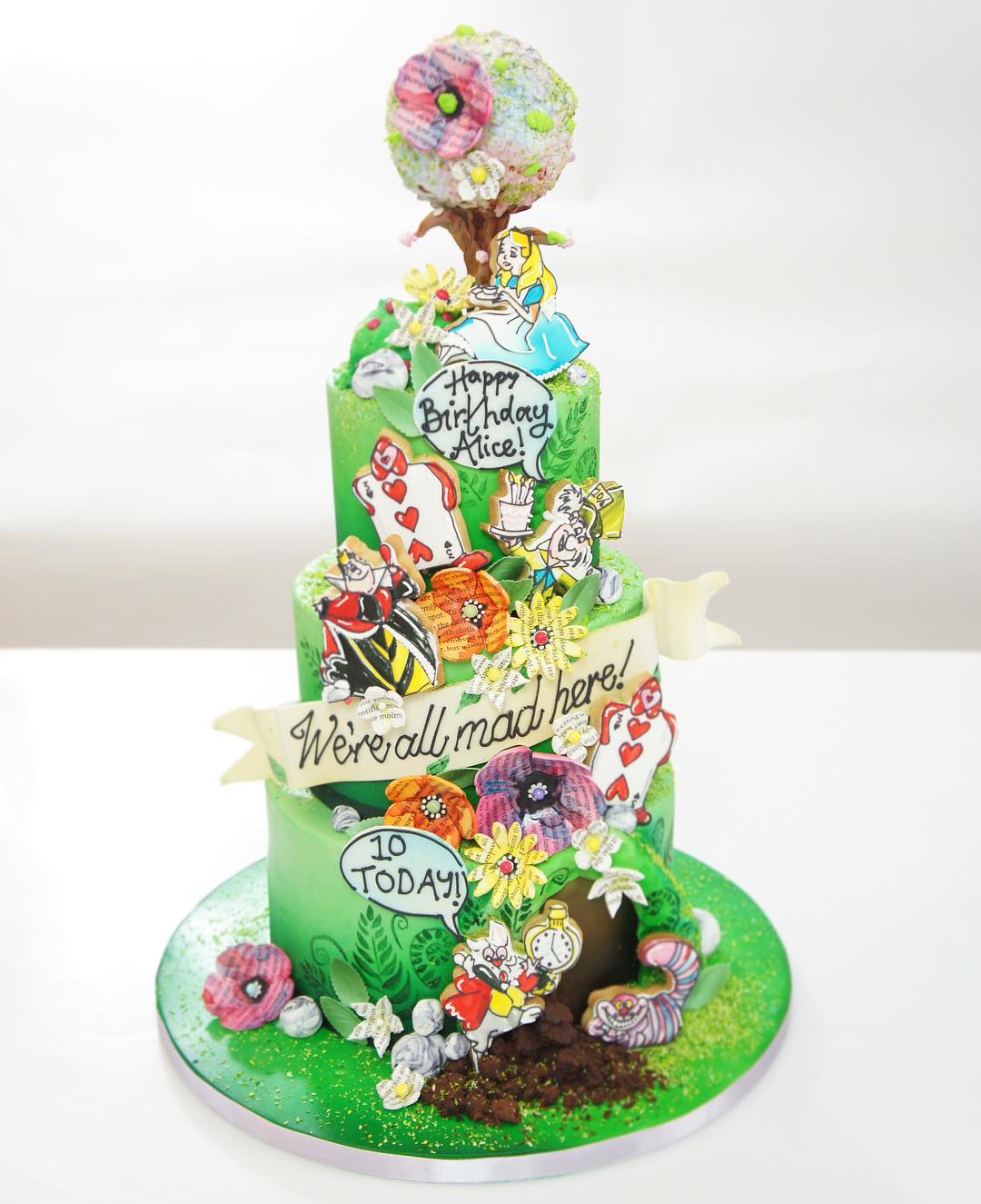 Alice In Wonderland Cake