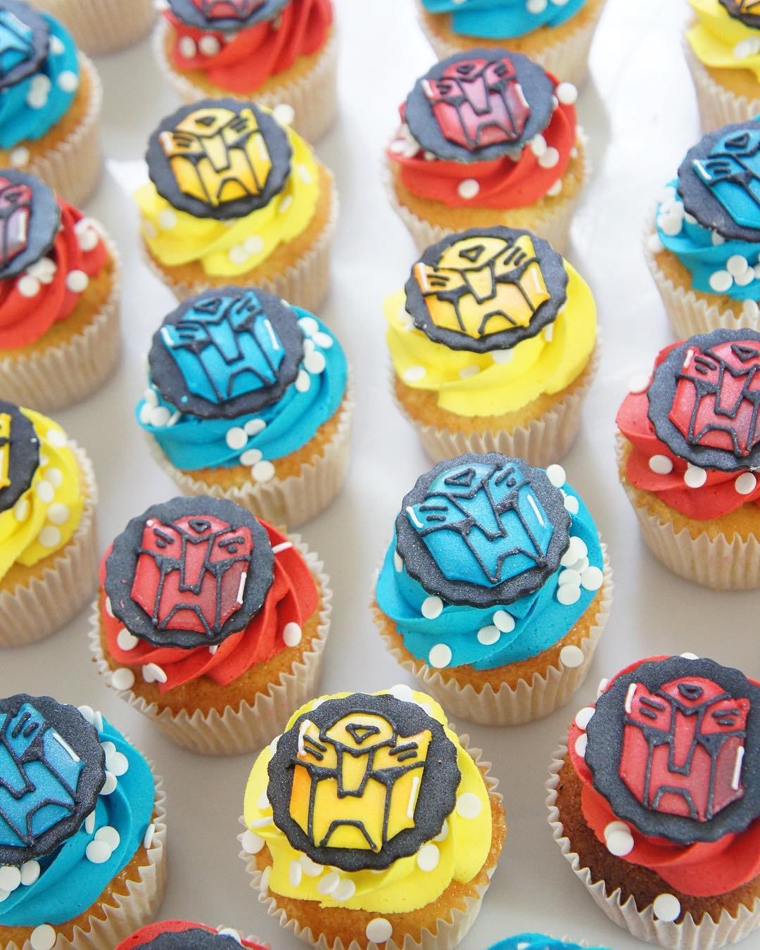Transformer Cupcake Ideas Firefighter Theme Cupcake Toppers Handmade