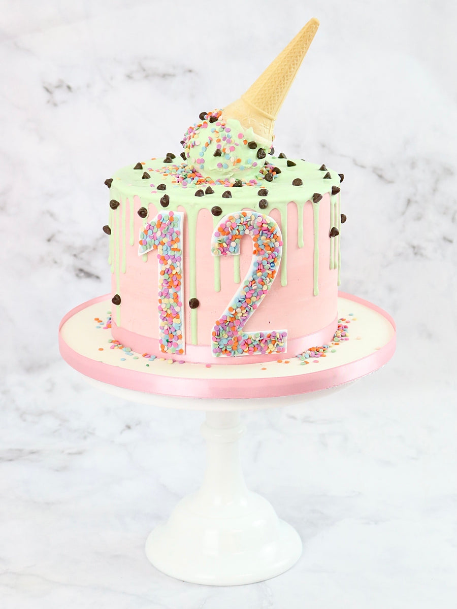 Ice Cream Drip Cake – Tuck Box Cakes